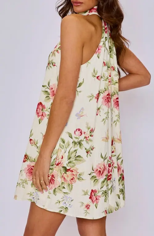 VICI Floral Print Sleeveless Mini Dress