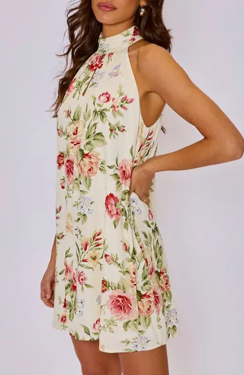 VICI Floral Print Sleeveless Mini Dress