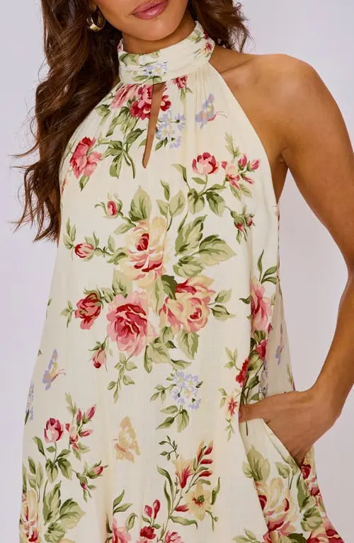 VICI Floral Print Sleeveless Mini Dress