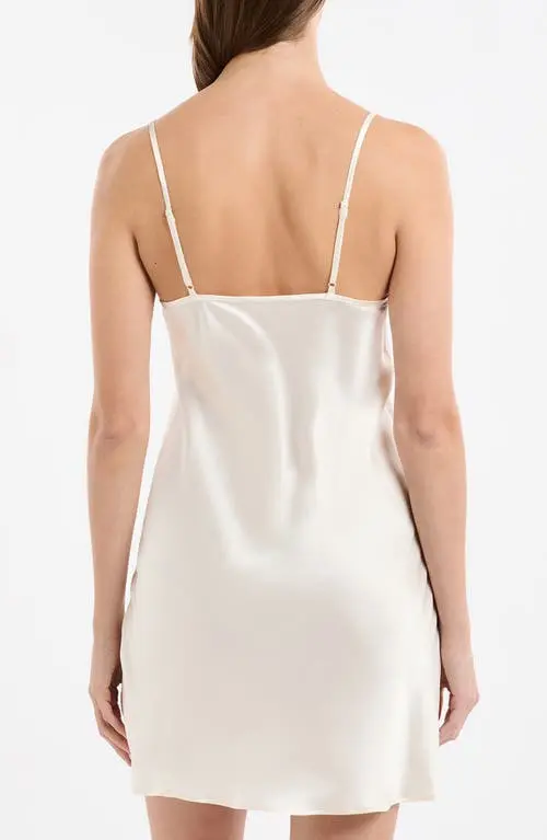 ETAM Lace Trim Washable Silk Camisole - Perle