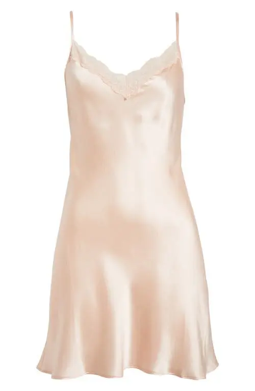 ETAM Lace Trim Washable Silk Camisole - Vanilla