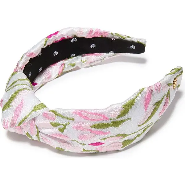 Lele Sadoughi Tulip Print Knotted Headband - Blush