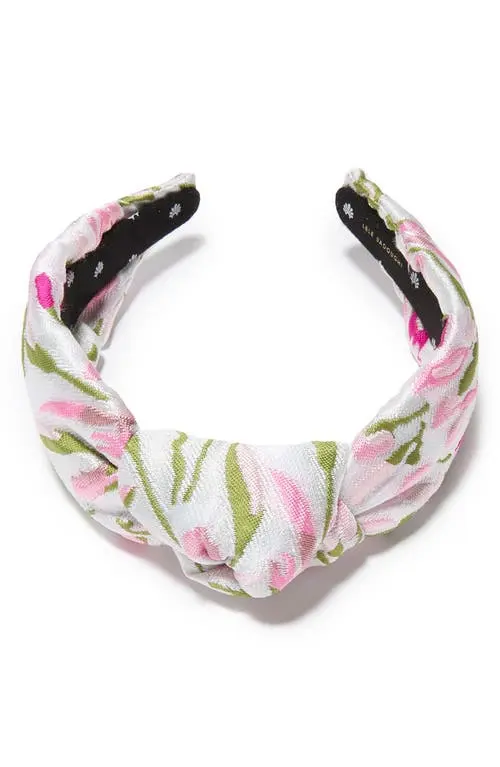 Lele Sadoughi Tulip Print Knotted Headband - Blush