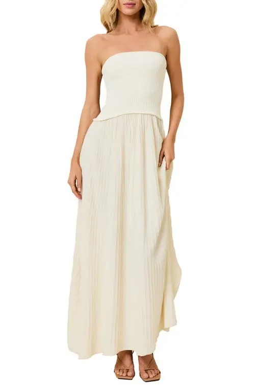 Solid & Striped Strapless Maxi Dress - Brule