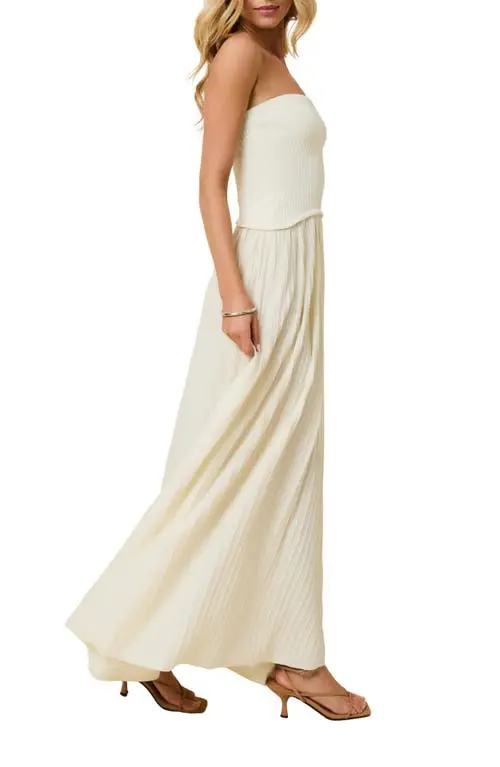 Solid & Striped Strapless Maxi Dress