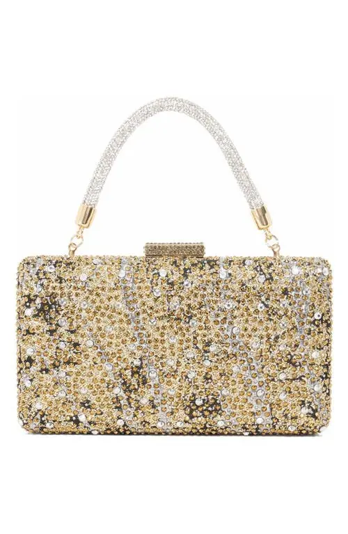 Dune London Rhinestone Embellished Clutch With Chain Strap - Black