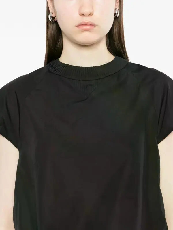 Sacai Gathered A-line Skirt With Drawstring