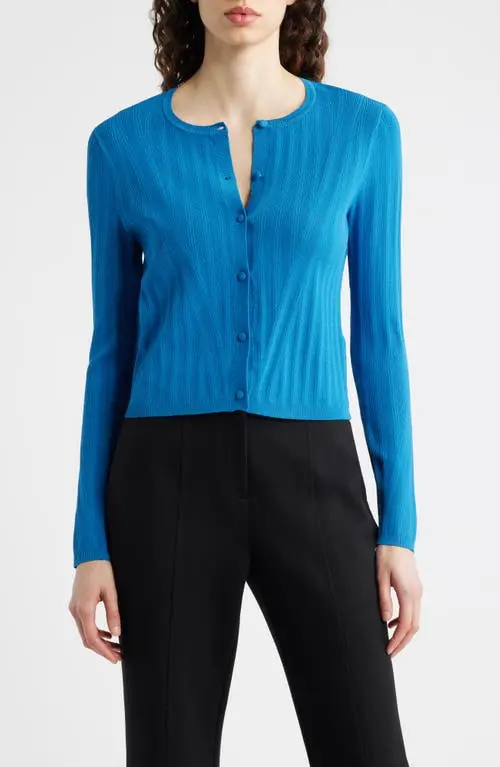 Elie Tahari The Lori Cardigan - Blue Palace
