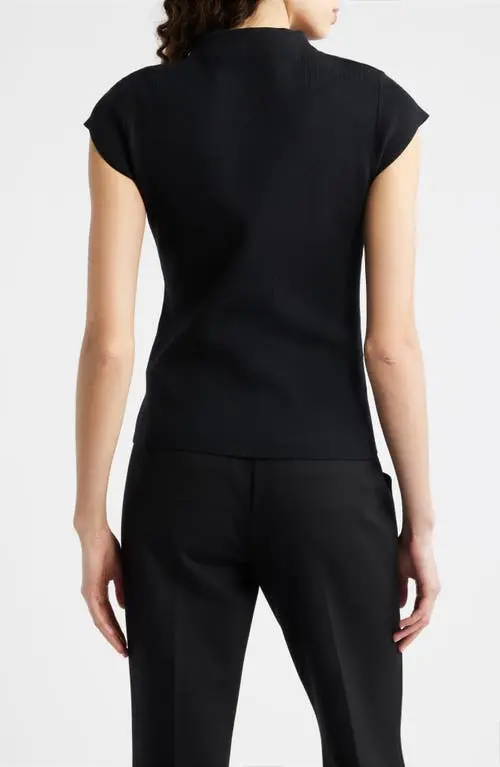 Elie Tahari Katy Button Detail Sweater - Noir