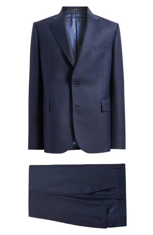 Paul Smith Camberwell Tailored Fit Water Repellent Dark Navy Wool Suit - Very Dark Navy