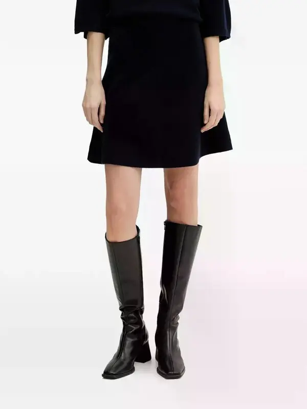 GESTUZ Knitted A-line Mini Skirt