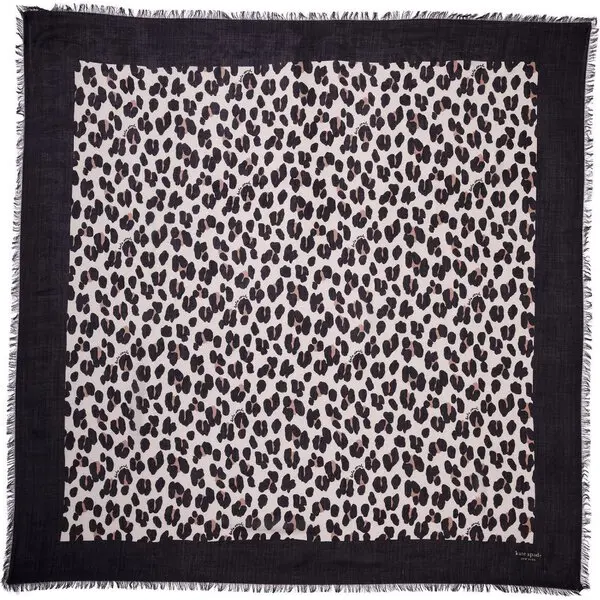 Kate Spade New York Forest Feline Square Scarf - Calcium