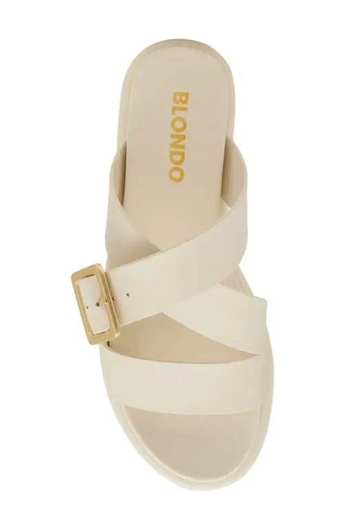 Blondo Larah Waterproof Sandal - White Leather