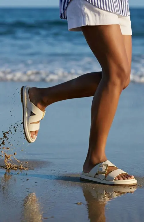 Blondo Larah Waterproof Sandal - White Leather
