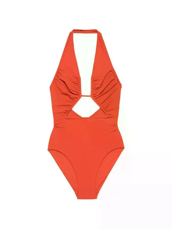 Rick Owens Cut-out Halterneck Swimsuit - Orange
