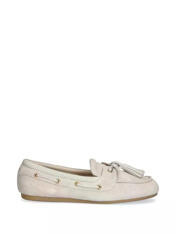 Liu Jo Suede Loafers With Tassel Detail - Neutrals