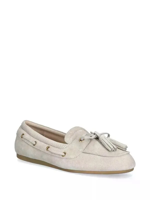 Liu Jo Suede Loafers With Tassel Detail - Neutrals