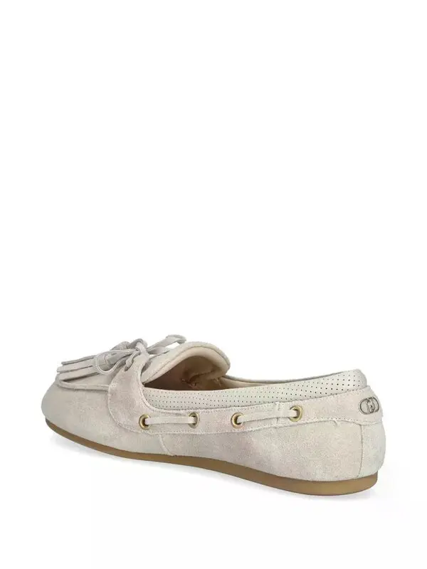 Liu Jo Suede Loafers With Tassel Detail - Neutrals