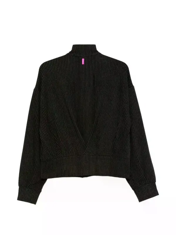 DEHA Striped Zip-fastening Cardigan