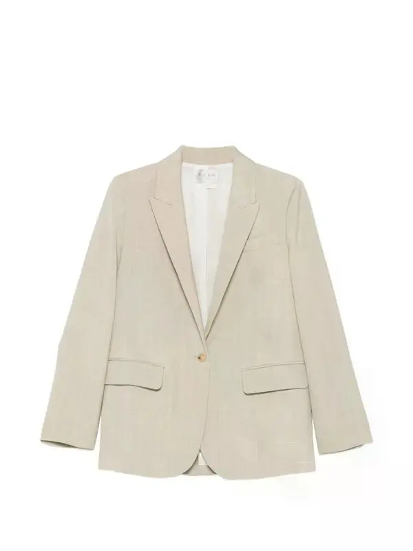 FORTE_FORTE Flap-pocket Blazer - Neutrals