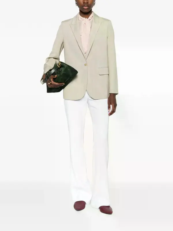 FORTE_FORTE Flap-pocket Blazer - Neutrals