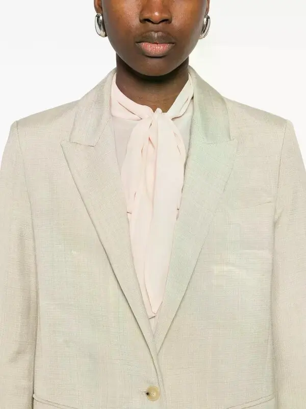 FORTE_FORTE Flap-pocket Blazer - Neutrals