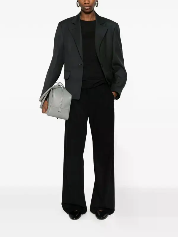 LOW CLASSIC Notched-lapel Single-breasted Blazer - Grey