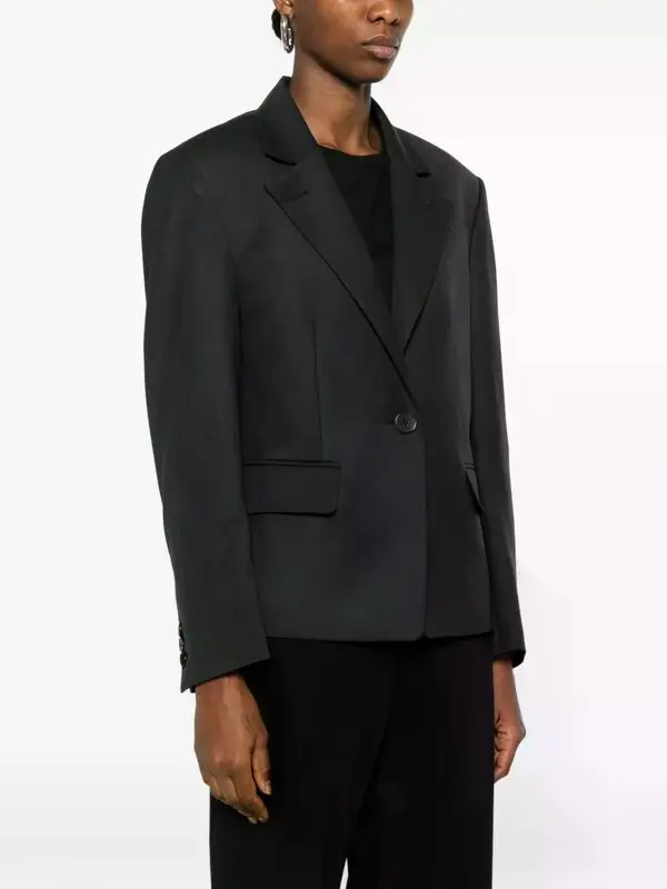 LOW CLASSIC Notched-lapel Single-breasted Blazer - Grey