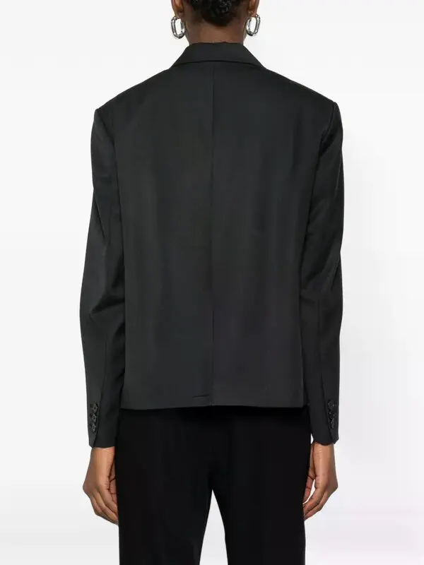 LOW CLASSIC Notched-lapel Single-breasted Blazer - Grey