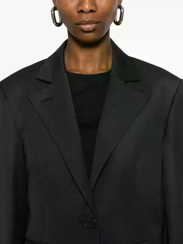 LOW CLASSIC Notched-lapel Single-breasted Blazer - Grey
