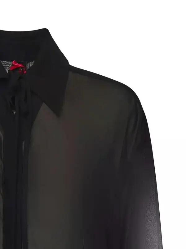 Pinko Tie-neck Shirt - Black