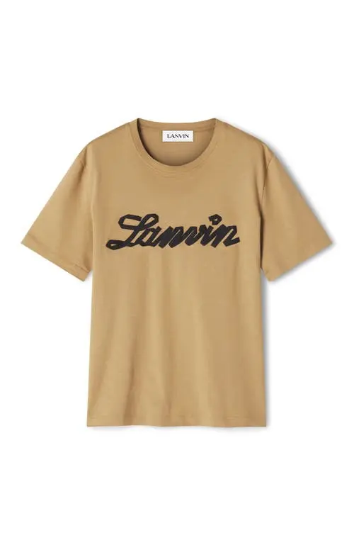 LANVIN Ribbon T-shirt - Camel
