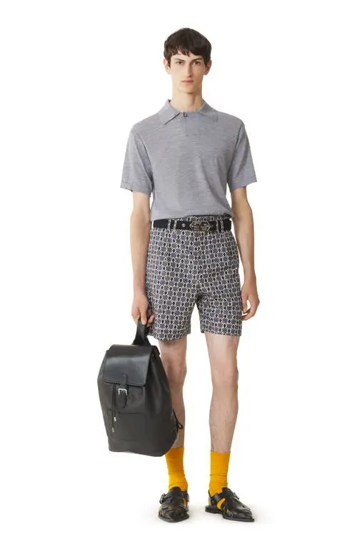LANVIN Printed Cotton Shorts
