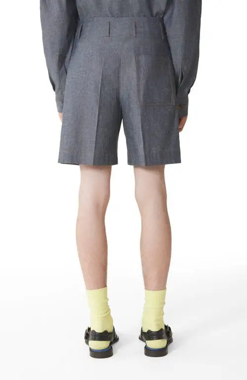 LANVIN Chambray Tailored Shorts