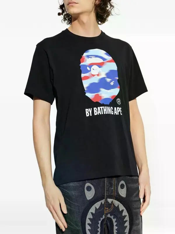 A BATHING APE Printed T-shirt - Black