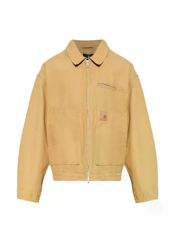 REPRESENT Pocket Zip Cotton Jacket - Neutrals