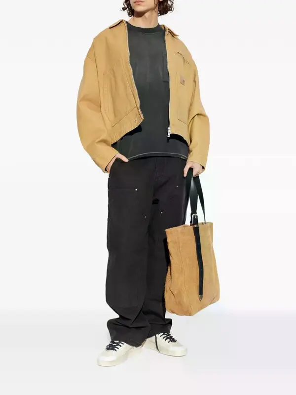 REPRESENT Pocket Zip Cotton Jacket - Neutrals