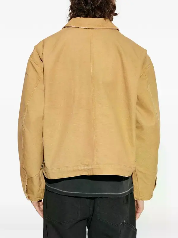 REPRESENT Pocket Zip Cotton Jacket - Neutrals