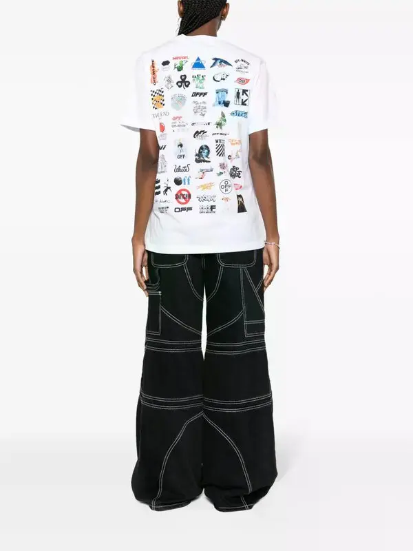 Off-White Logic Cotton T-shirt