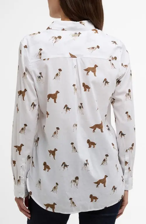 Barbour Safari Dog Print Button-up Shirt