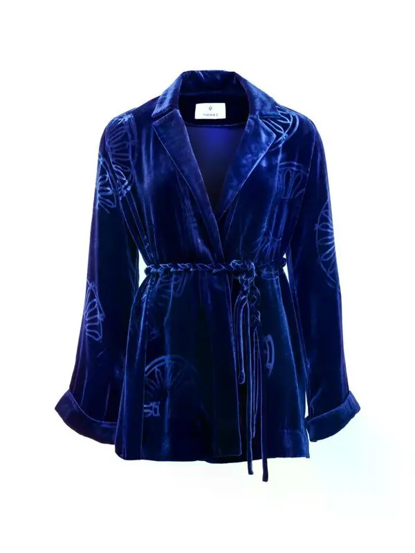 Themis Z Kyma Belted Dress - Blue