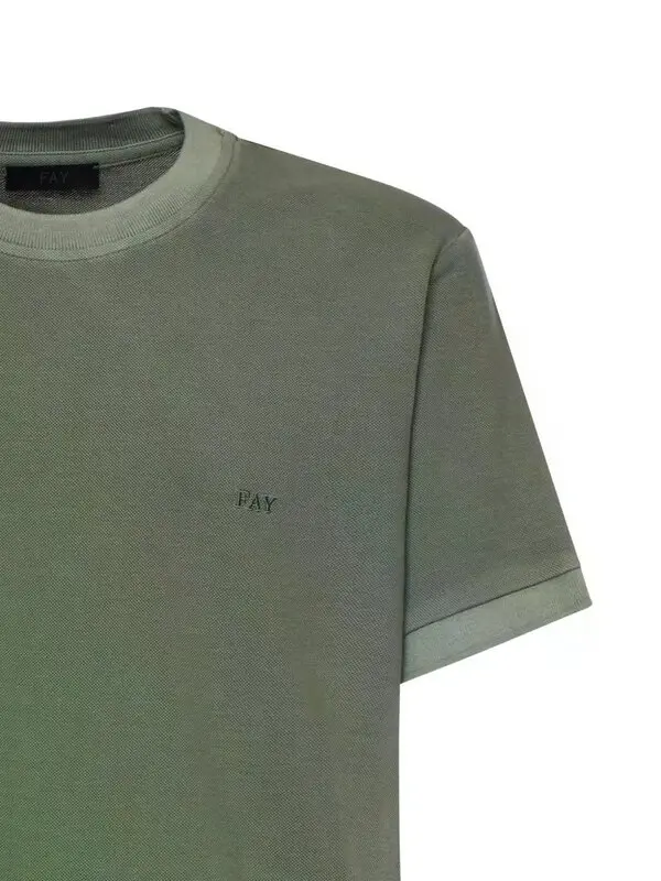 FAY Logo-embroidered T-shirt