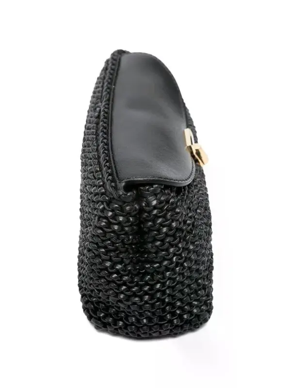 TOTEME Mini T-lock Woven Leather Clutch Bag