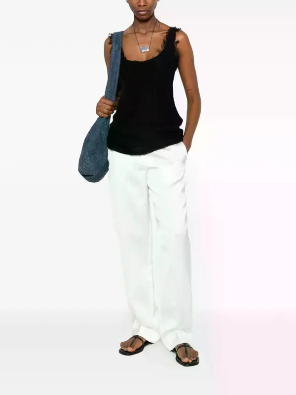 TOTEME Mohair Knit Tank - Black