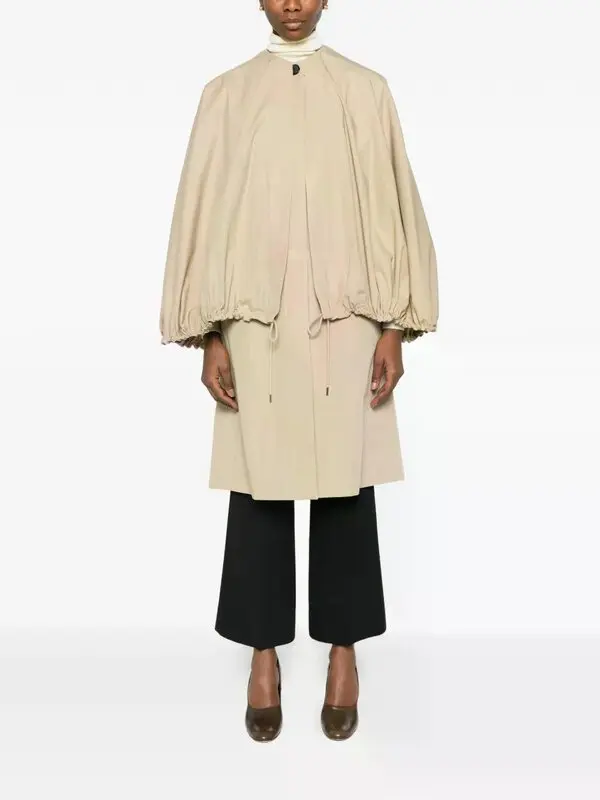 TOTEME Detachable Cape Coat - Neutrals