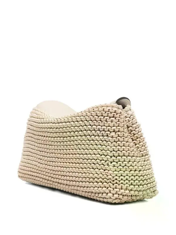TOTEME Woven Leather Clutch Bag - Neutrals