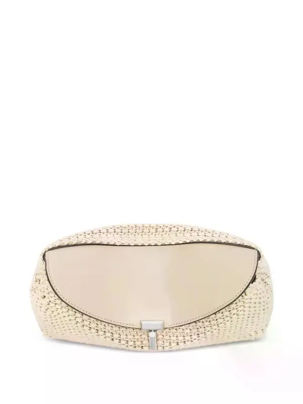 TOTEME Woven Leather Clutch Bag - Neutrals