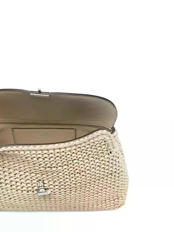 TOTEME Woven Leather Clutch Bag - Neutrals