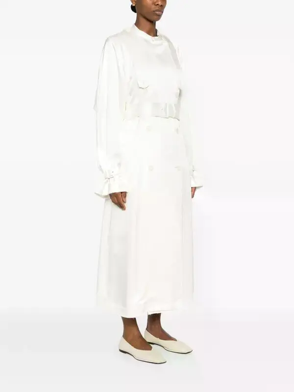 TOTEME Belted Trench Coat - White