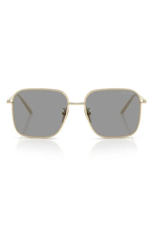 Prada 54mm Square Sunglasses - Pale Gold/grey